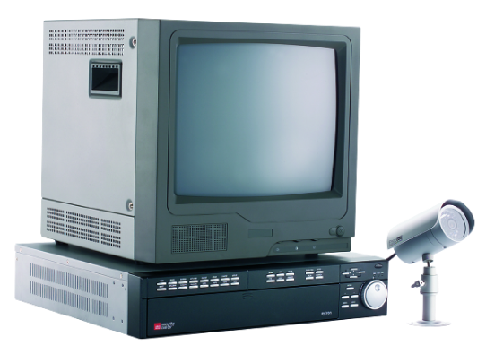 An electronic surveillance system with a camera and large screen © ABUS